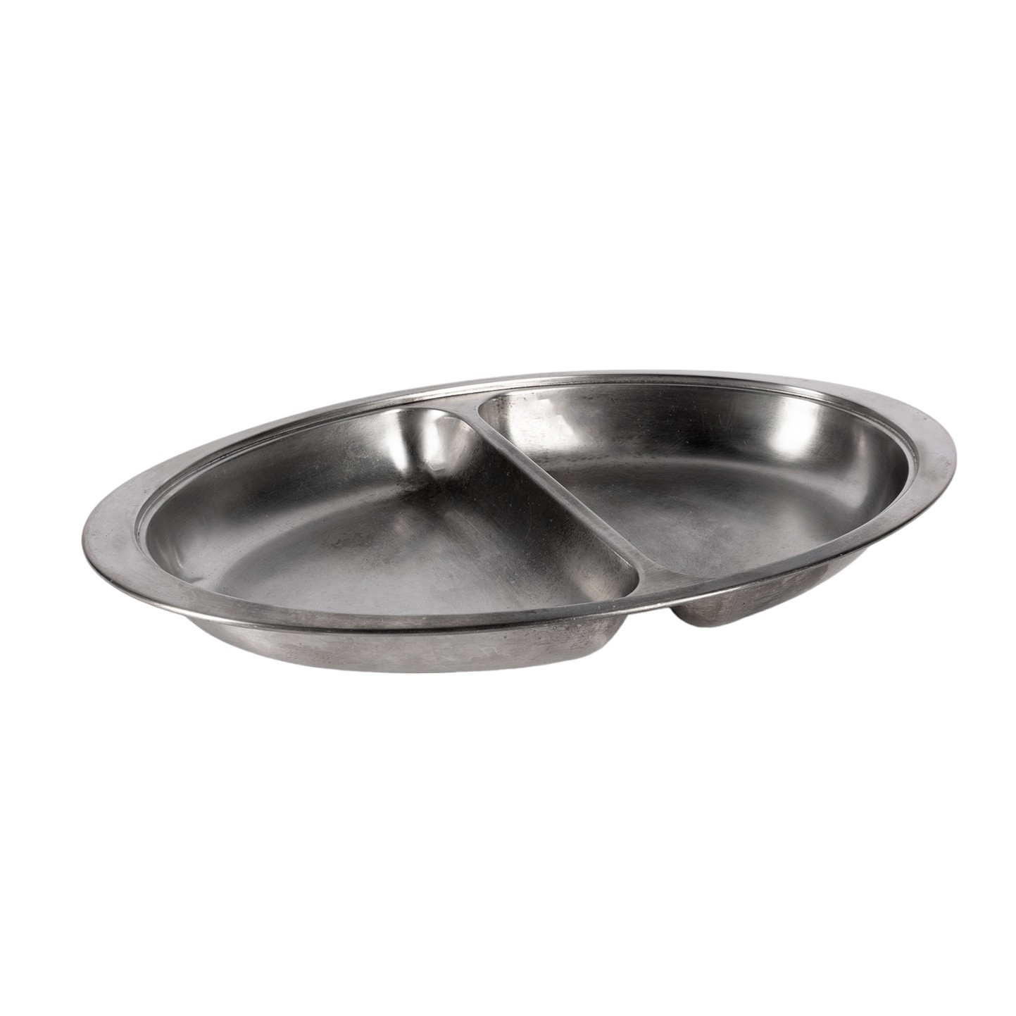 20'' Stainless Oval Split Dish